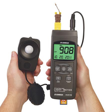 Test Equipment NZ — Omega HHLM112SD Handheld Light Meter With Data ...